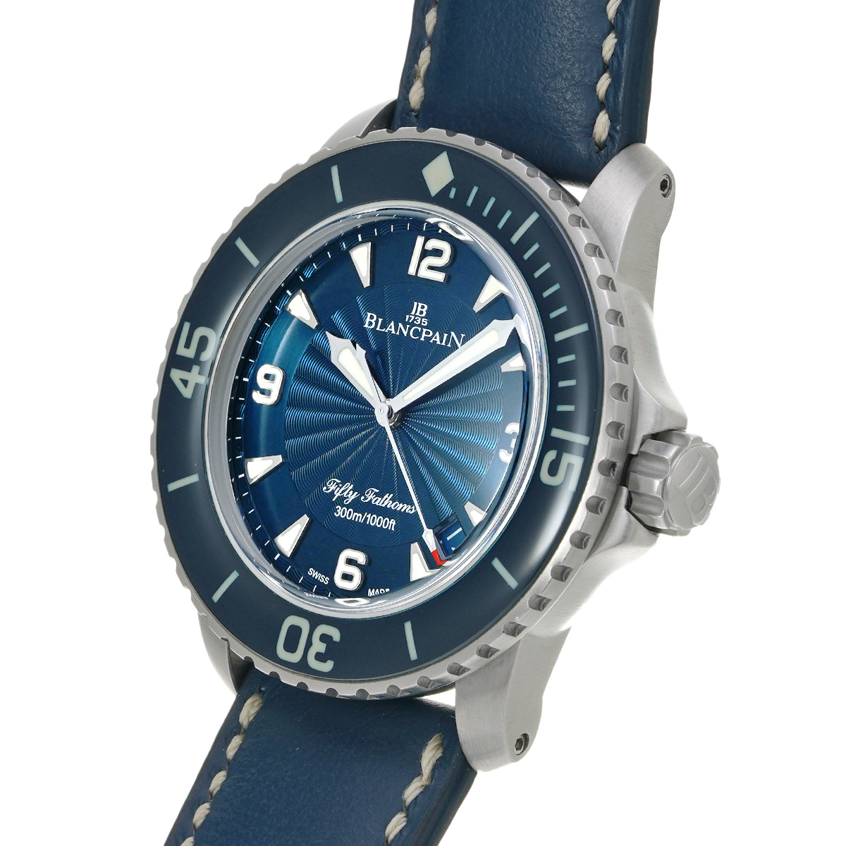 ブランパン フィフティ ファゾムス 5015D-1140-52B ブルー メンズ 時計 【中古】【wristwatch】｜WATCHNIAN公式通販